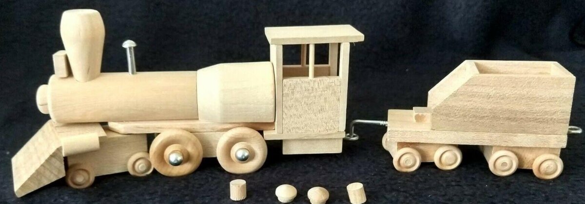 Wood Krafters 151 Wooden HO Scale Steam Engine & Tender Kit – Trainz