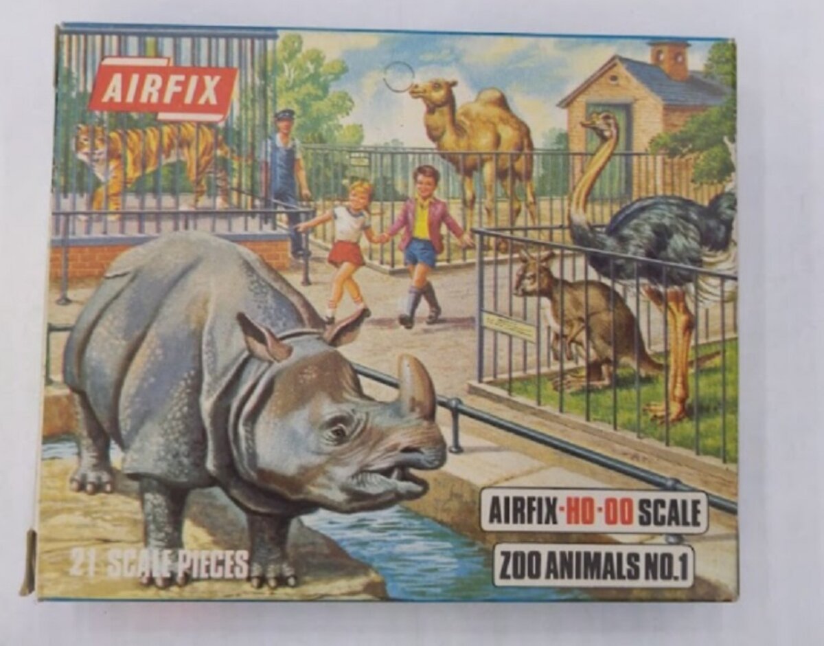 Airfix Products S24 HO-OO Zoo Animals Figures Set No 1. (Box of 21 ...