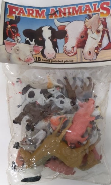 Tim Mee Toy O Farm Animals Hand Painted (Bag of 18) – Trainz