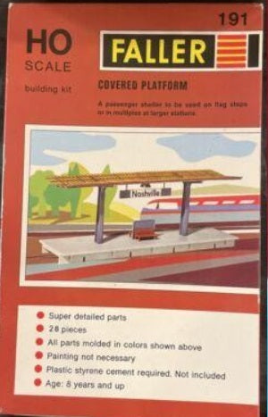 Faller 191 HO Covered Platform Plastic Kit – Trainz