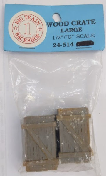 Big Train Backshop 24-514 G Wood Crate Large (Pack of 2) – Trainz