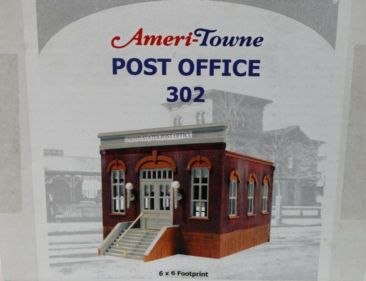 Ameri-Towne 302 O Scale Post Office Building Kit – Trainz