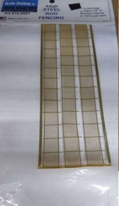 Nu-Line Structures, 16-0501 N Steel Rod Fencing – Trainz