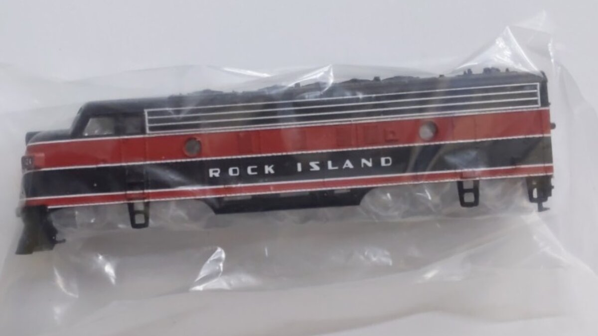Model Railroad HO Rock Island Custom Painted F7 A Unit Diesel Shell #1 ...