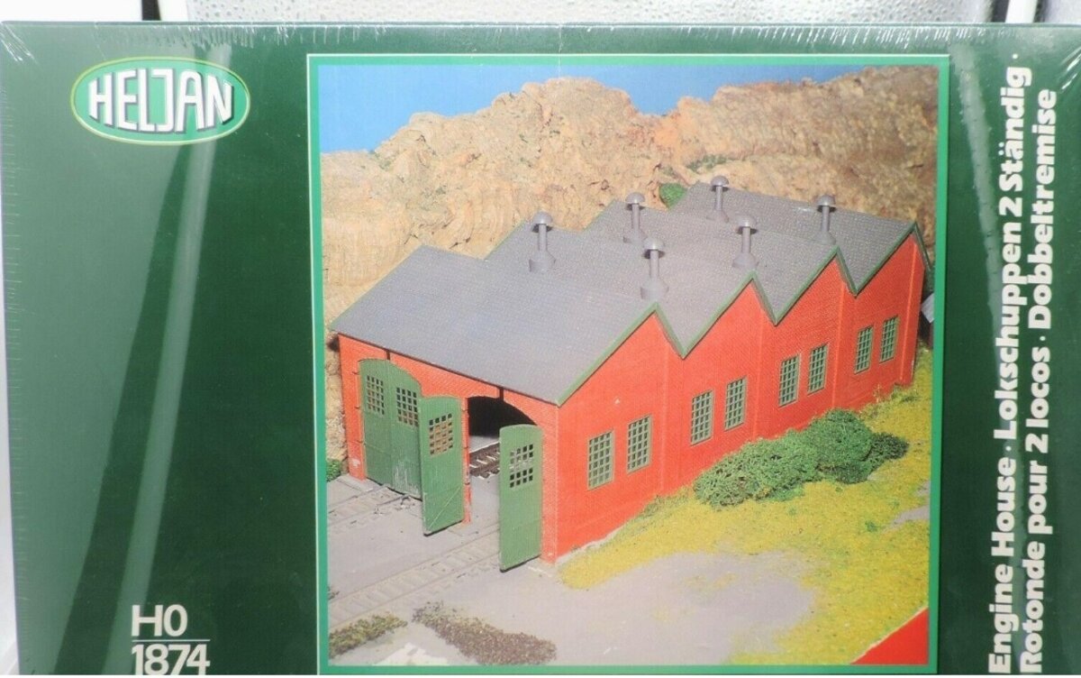 Heljan 1874 HO Engine House Kit – Trainz