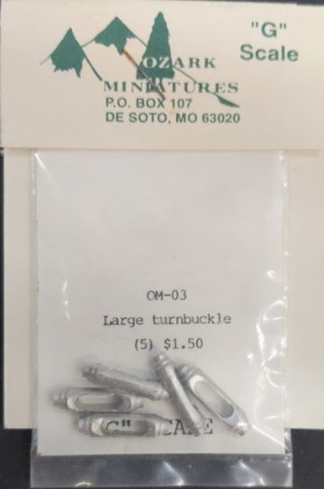 Ozark Miniatures OM-03 G Large Turnbuckle (Bag of 5) – Trainz