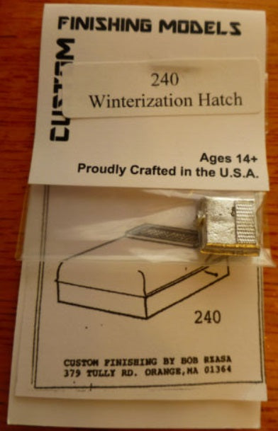Custom Finishes H-240 HO High Type Winterization Hatch – Trainz