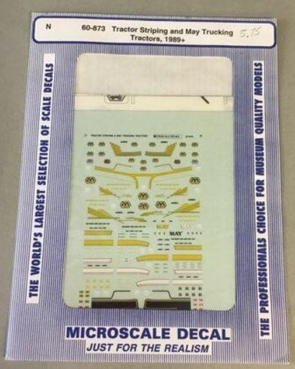 Microscale 60-873 N Tractor Striping & May Trucking Tractors 1989+ Dec – Trainz