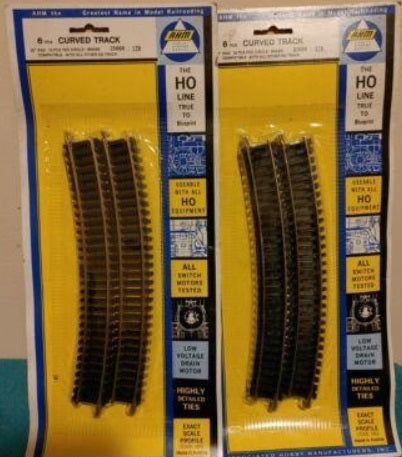 AHM 25666 HO 22" Radius Curved Track (Pack of 6) – Trainz