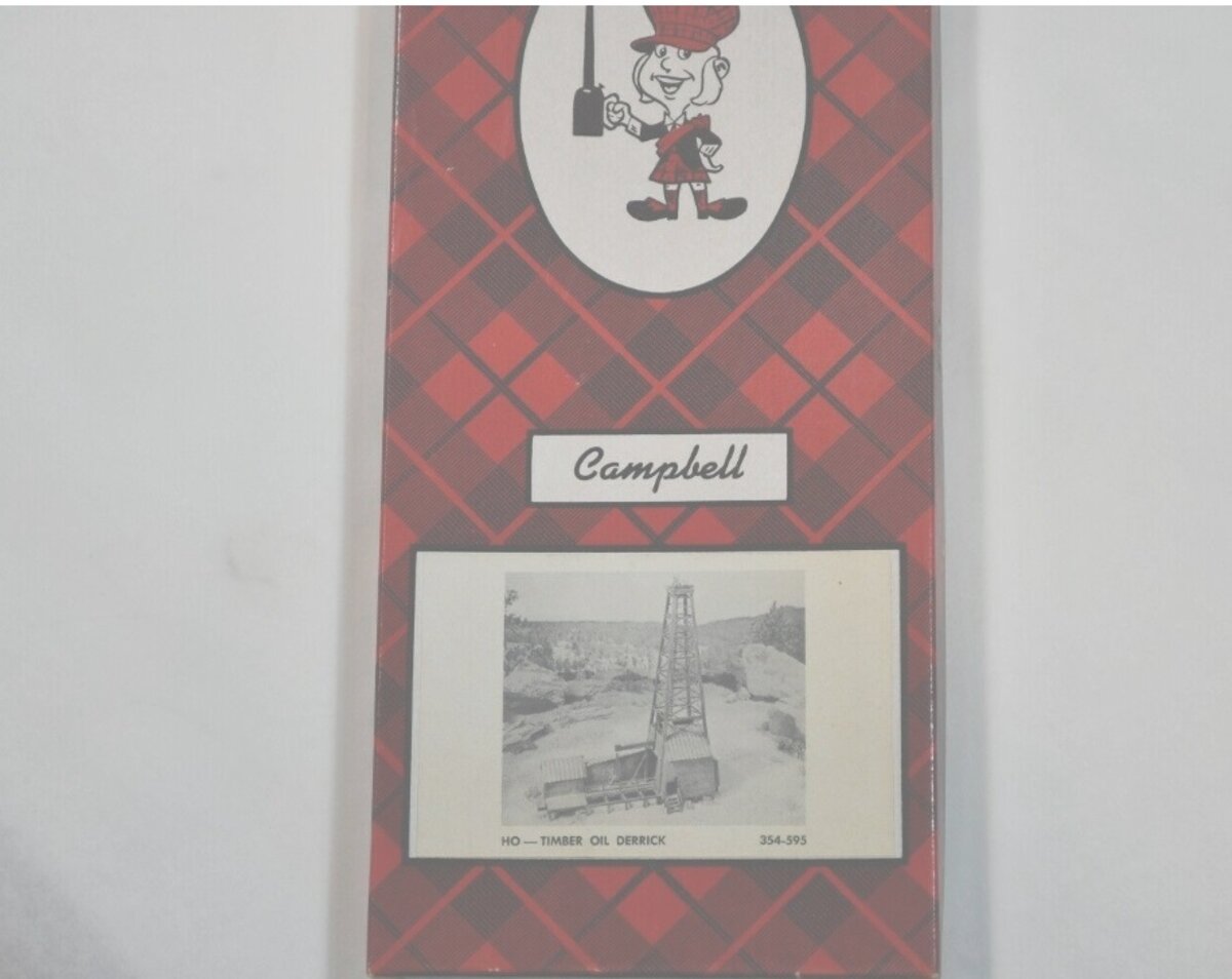 Campbell Scale Models 354-595 HO Timber Oil Derrick Building Kit – Trainz