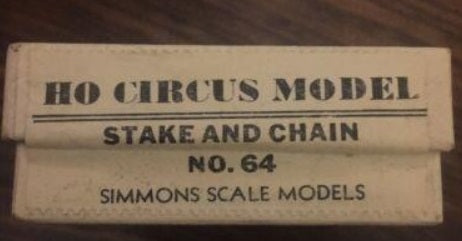 Simmons 64 HO Stake & Chain Wagon Circus Model Kit – Trainz