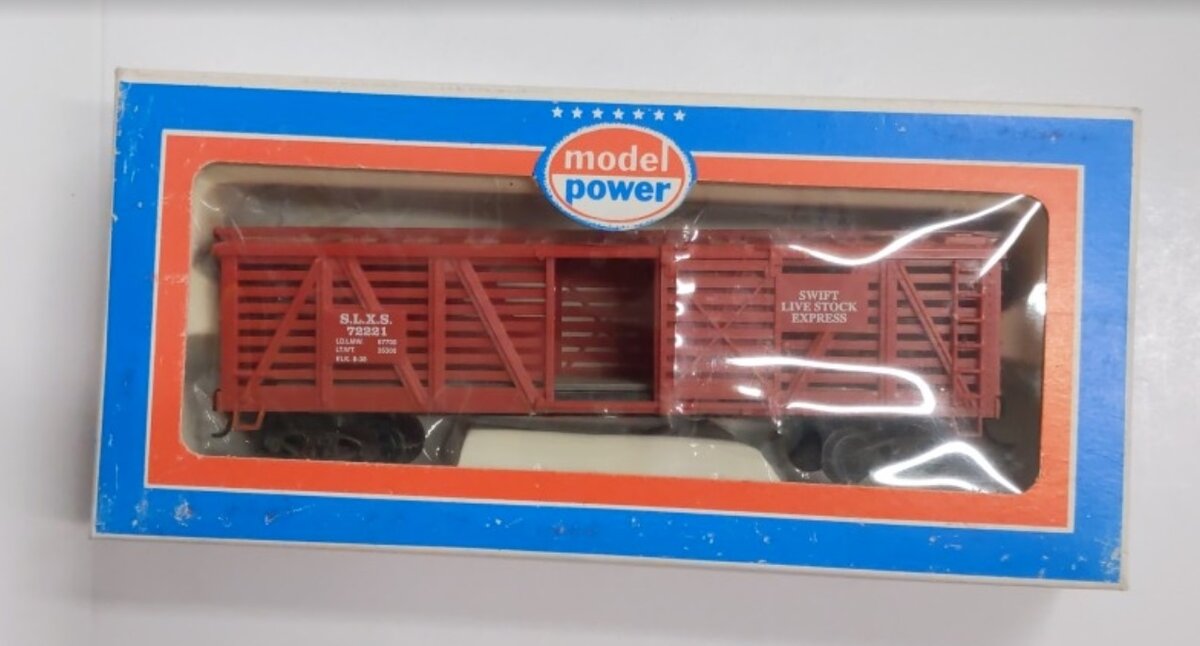 Model Power 8000 HO 40' Swift Live Stock Express #72221 Cattle Car – Trainz