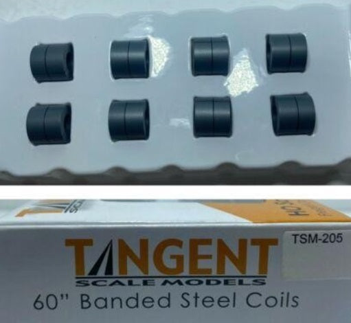 Tangent Scale Models TSM-205 HO 60" Banded Width Steel Coils (Box of 8 ...