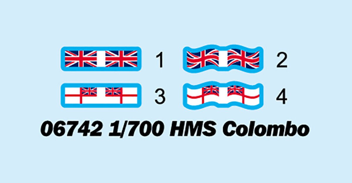 Trumpeter 6742 1:700 HMS Colombo Warship Plastic Model Kit – Trainz