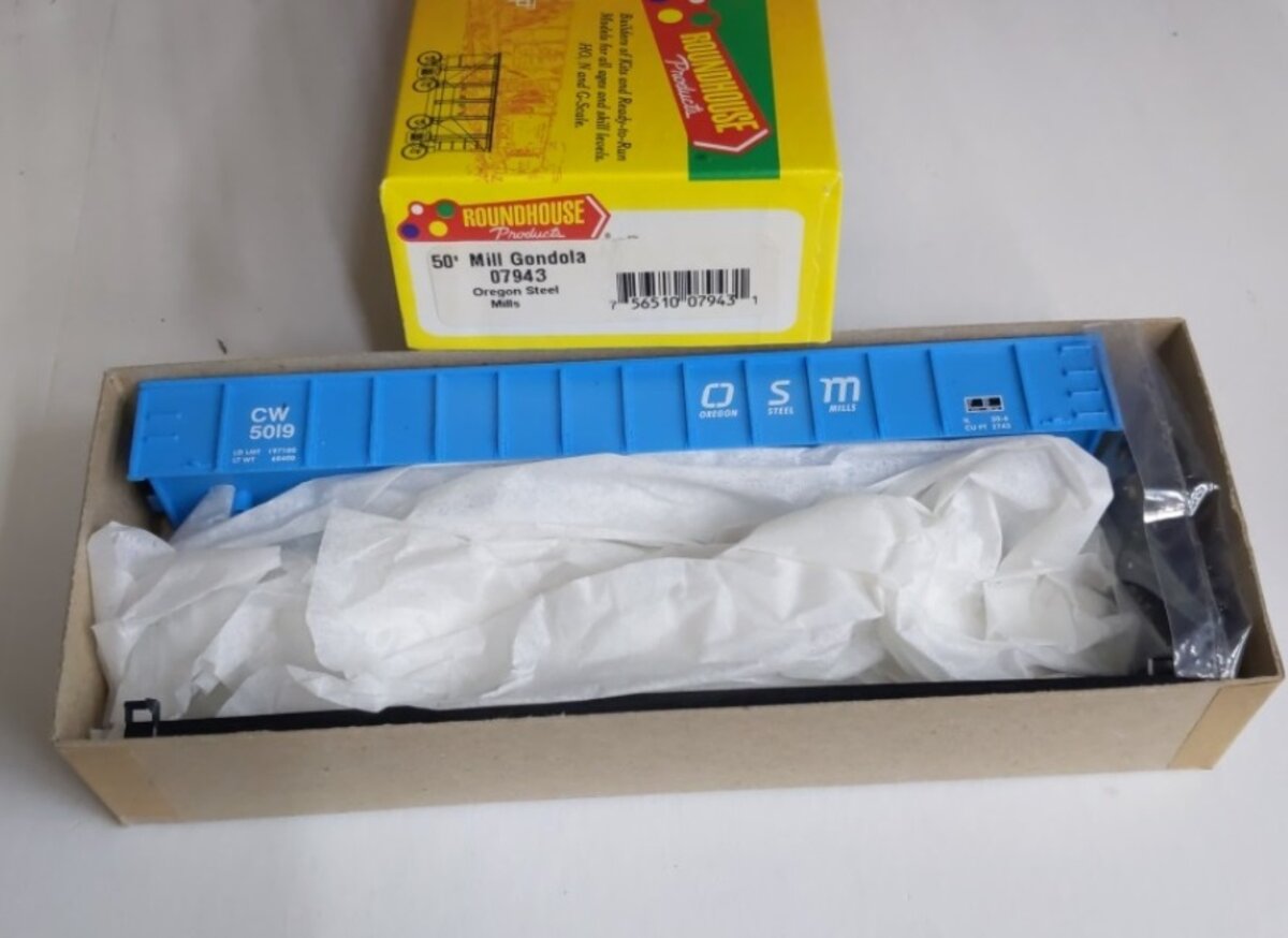 Roundhouse 07943 HOOregon Steel Mills 50' Mill Gondola Kit – Trainz