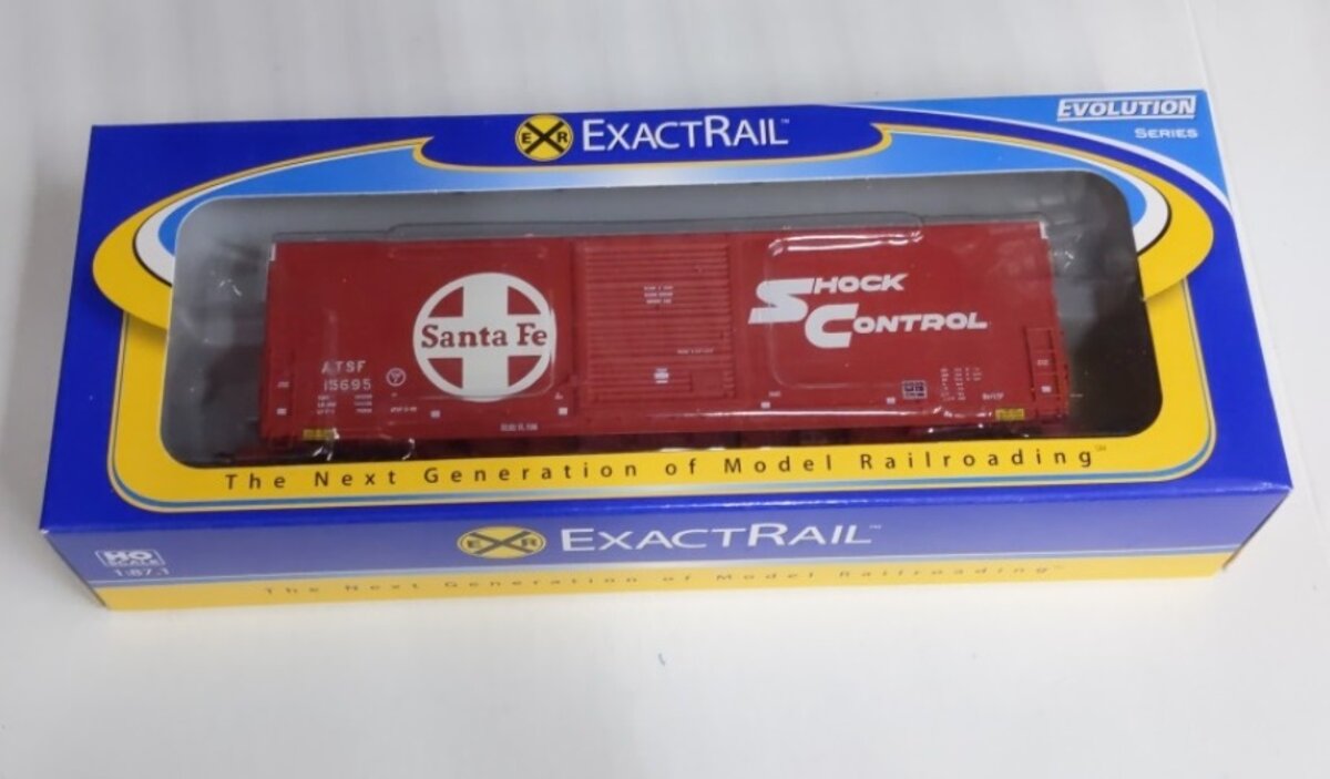 ExactRail EE-1015 HO Evolution Series Santa Fe PC&F Single Door Boxcar ...