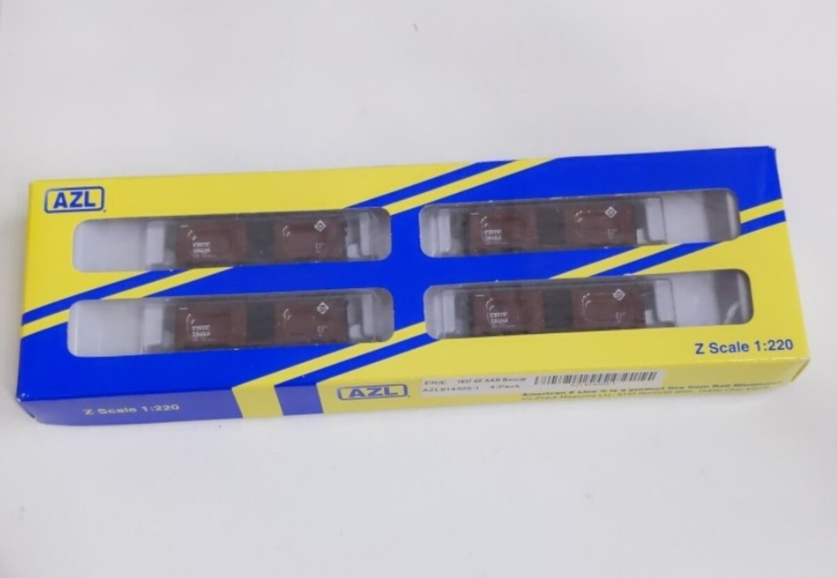 American Z-Line 914305-1 Z Erie 1937 40' AAR Boxcar (Pack of 4) – Trainz