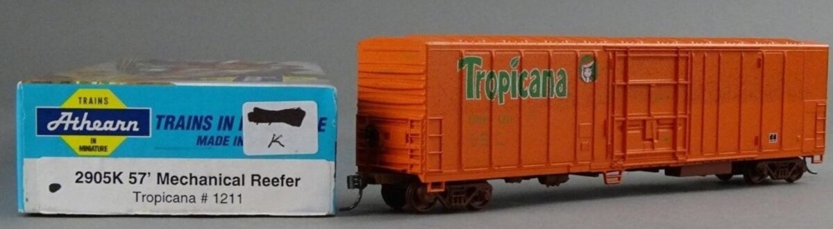 Athearn 2905K HO Tropicana 57' Mechanical Reefer #1211 Kit – Trainz