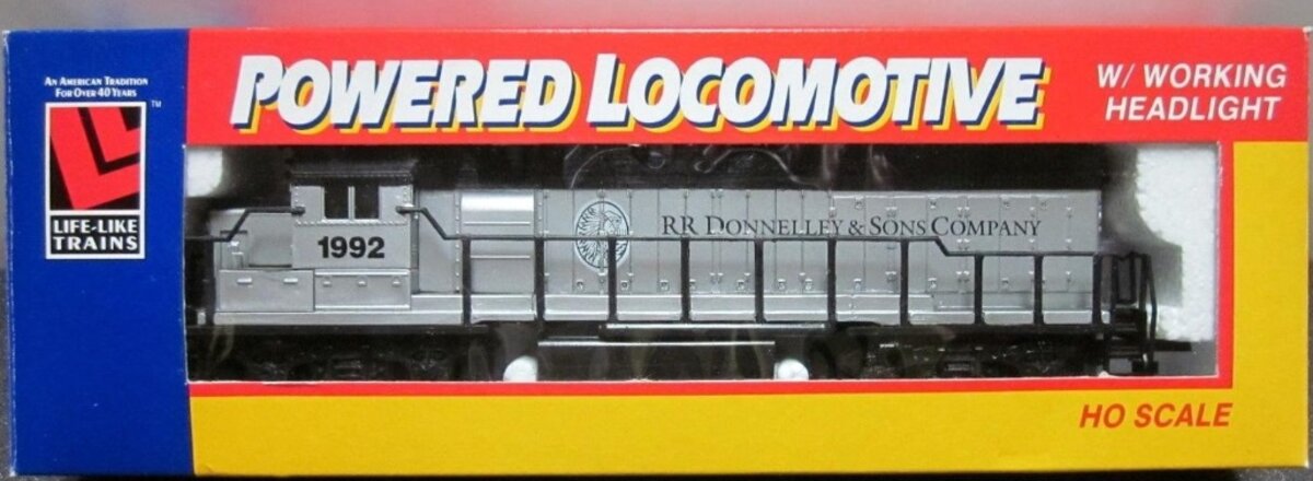 Life Like HO RR Donnelley & Sons Company Powered Locomotive # 1992 – Trainz