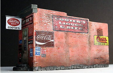 Downtown Deco 1084 HO Cooter's Liquors & Beer Store Building Kit – Trainz