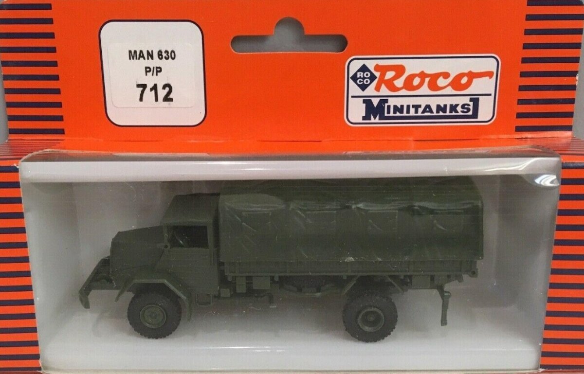 Roco 712 HO MAN 630 P/P 4X4 Truck Minitanks – Trainz