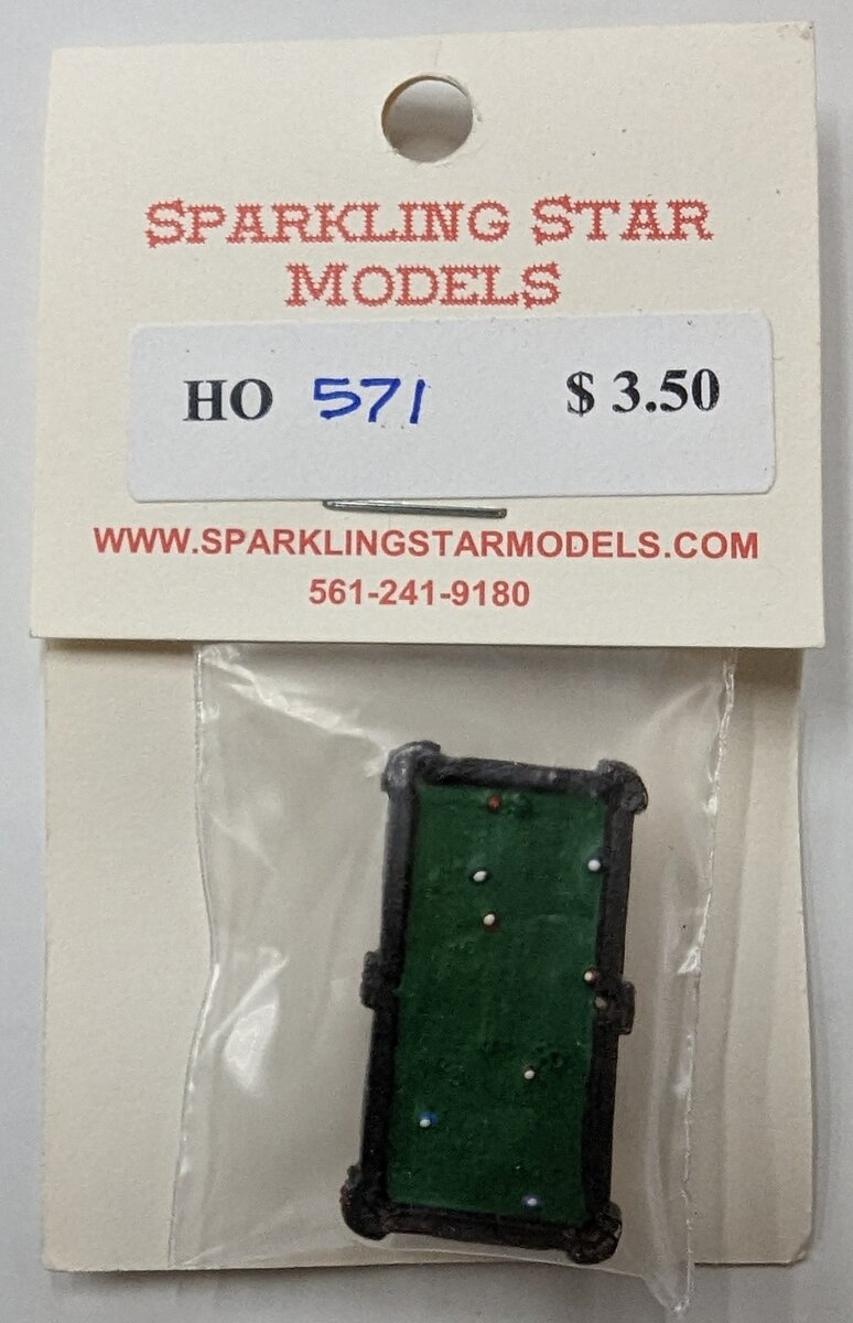 Sparkling Star Models 571 HO Billards Table – Trainz