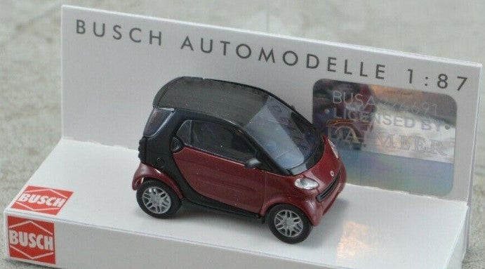 Busch 48900-180 HO Smart City Coupe Vehicle (Colors May Vary) – Trainz