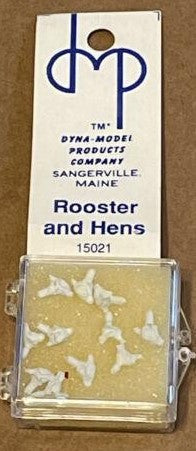 Dyna-Model 15021 HO Hens and Roosters (Set of 12) – Trainz