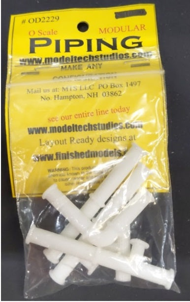 Model Tech Studios OD2229 O Assorted Piping (Pack of 5) – Trainz