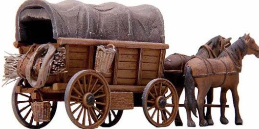 Artitec Models 60.002 HO Horse Drawn Covered Wagon Model Kit – Trainz
