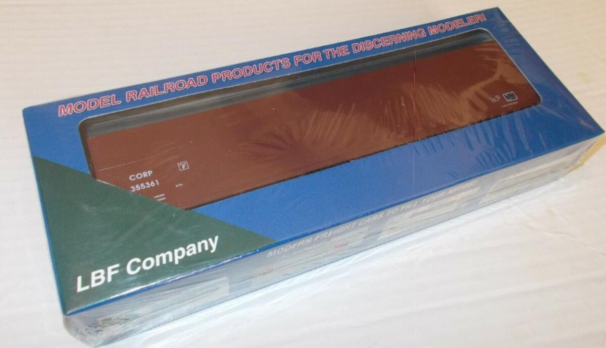 LBF Company 1004 HO CORP Railroad 62' Woodchip Hopper FMC Road #355372 – Trainz