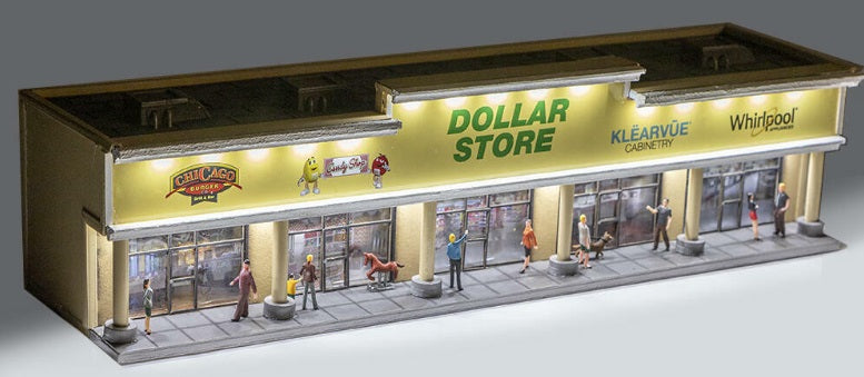 Menards 79-5735 O And HO Dollar Store Pre Built Fully Lit Limited Edit ...