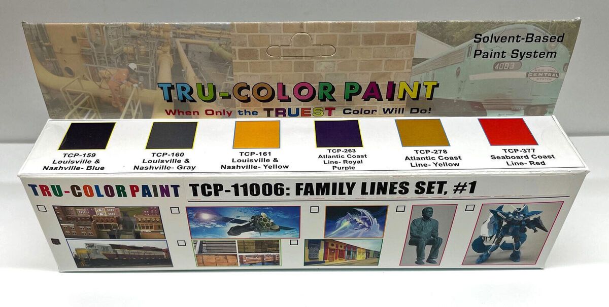 Tru-Color TCP-11006 Family Lines #1 -1 oz. Paint Bottle (Set of 6) – Trainz