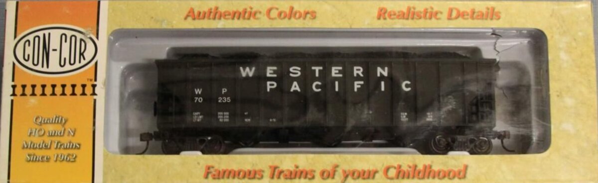 Con-Cor 0001-009319 HO Western Pacific 12 Panel 100 Ton Hopper # 70235 ...