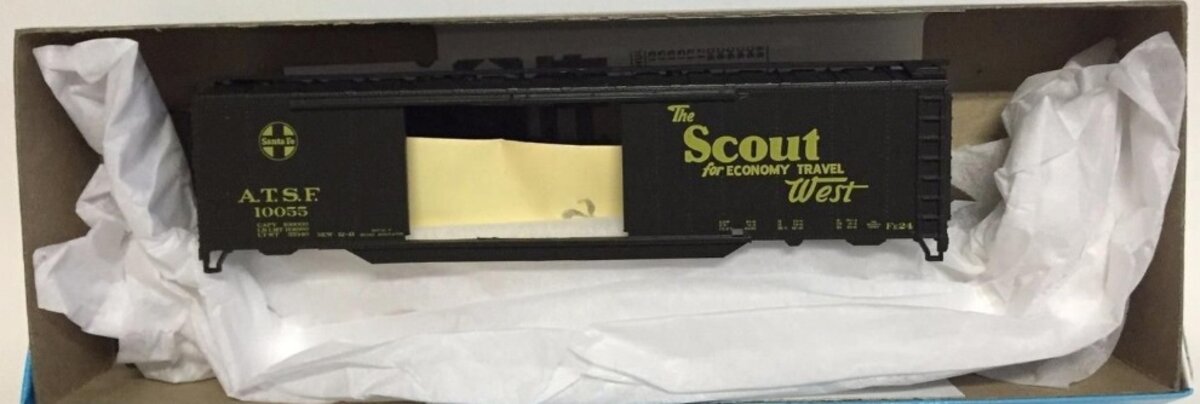 Athearn 2908D HO Santa Fe Scout 50' Map Boxcar #10055 Kit – Trainz