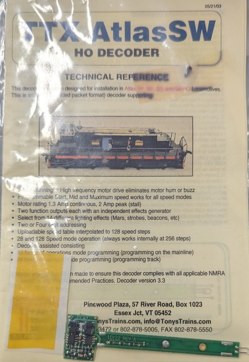 Tonys Train Xchange TTX AtlasSW EPF (Extended Packet Format) Decoder ...