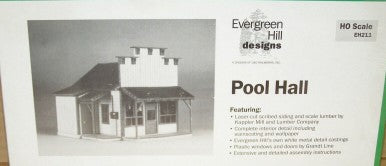 Evergreen Hill EH211 HO Pool Hall Building Kit – Trainz