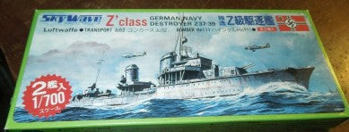 Skywave Models Z37-39 1/700 Z Class German Navy Destroyer Plastic Mode ...