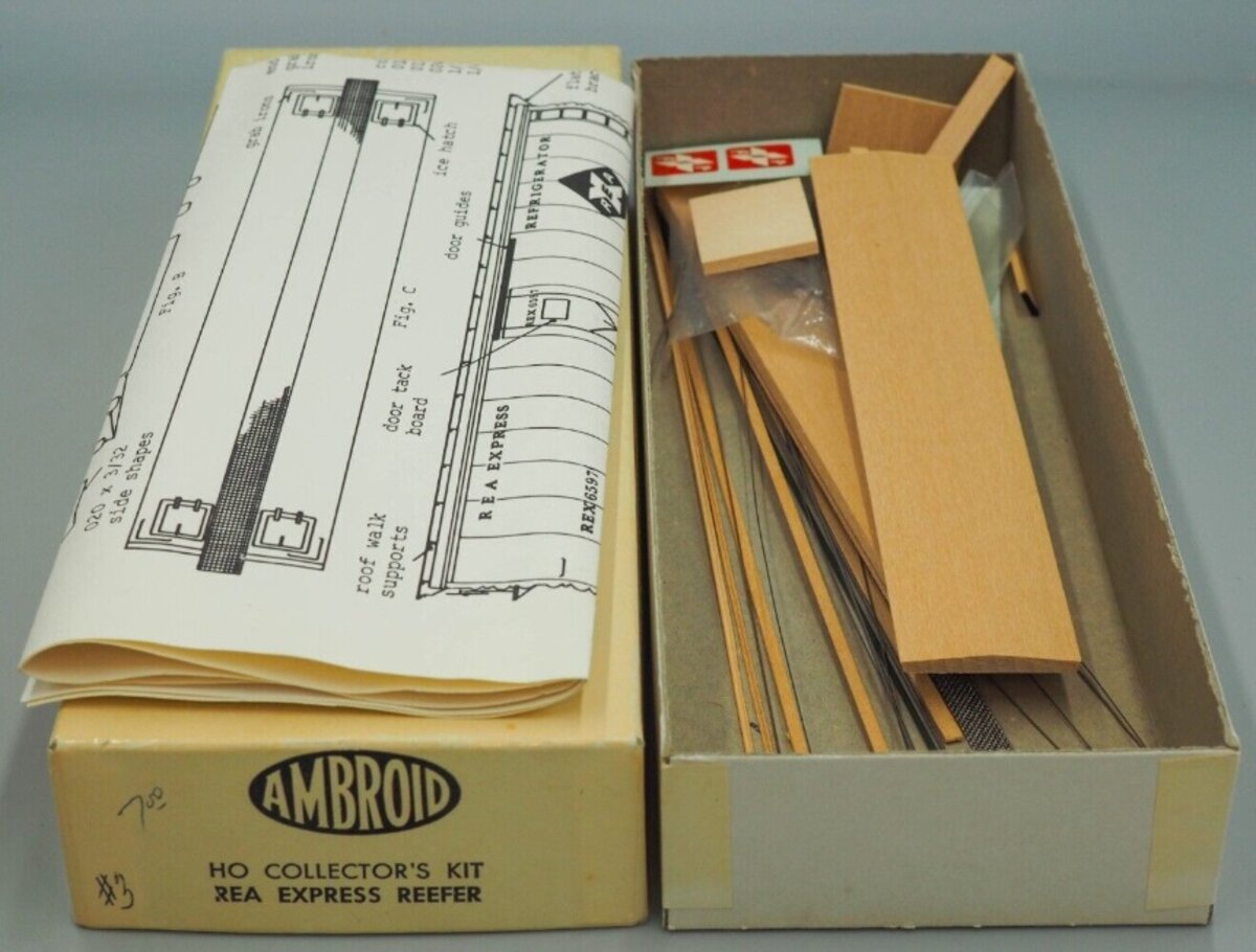 Ambroid HO REA Express Reefer Collector's Wood Kit – Trainz