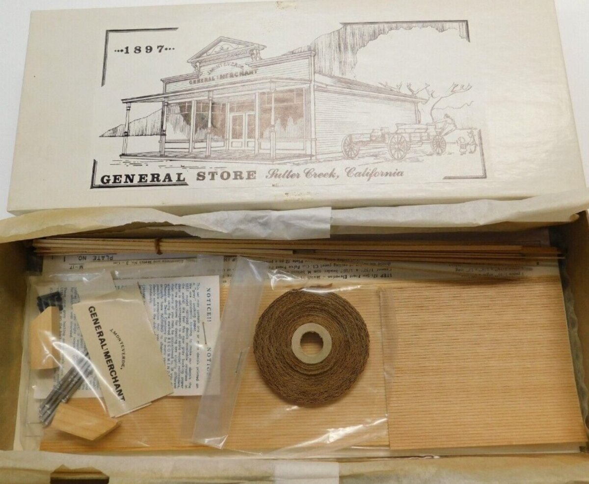 Historical Scale Miniatures GM-17 HO 1897 General Store Building Kit ...