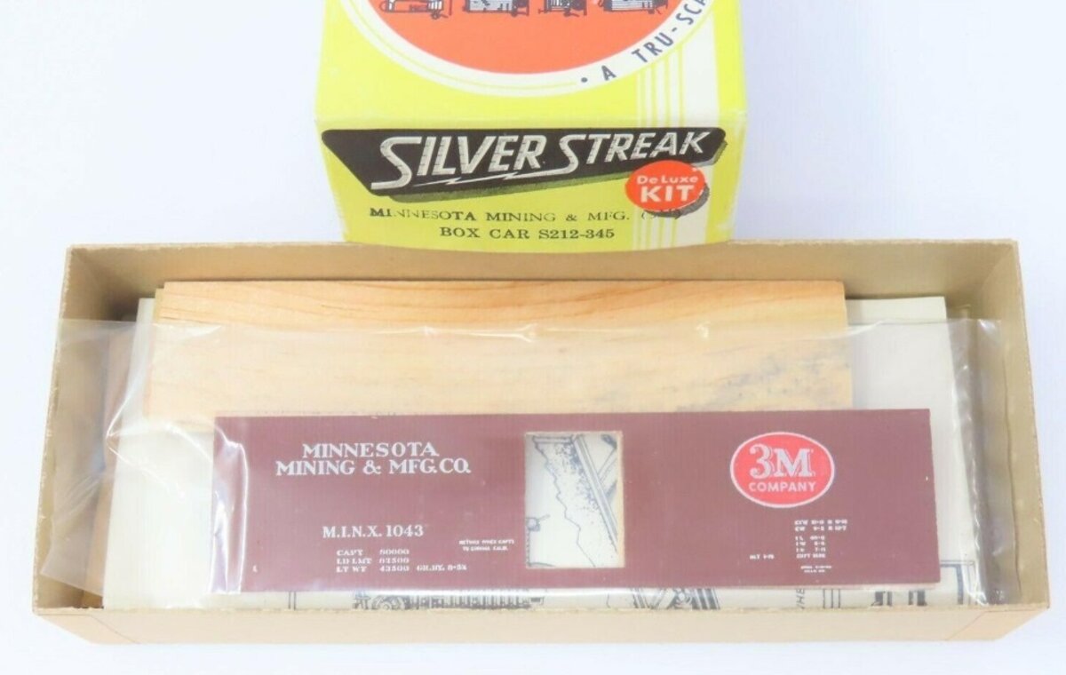 Silver Streak S212-345 HO Minnesota Mining & Mfg 3M Box Car Kit – Trainz
