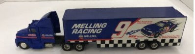 Racing Champions 03400 1:64 Melling #9 Racing Team Transporter – Trainz