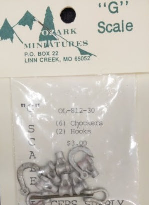 Ozark Miniatures OL-812-30 G Scale Chockers & Hooks – Trainz