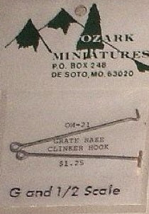 Ozark Miniatures OM-21 G And 1/2 Scale Grate Rake Clinker Hook (Pack o ...