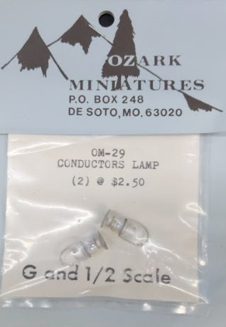 Ozark Miniatures OM-29 G Scale Conductors Lamp (Pack of 2) – Trainz
