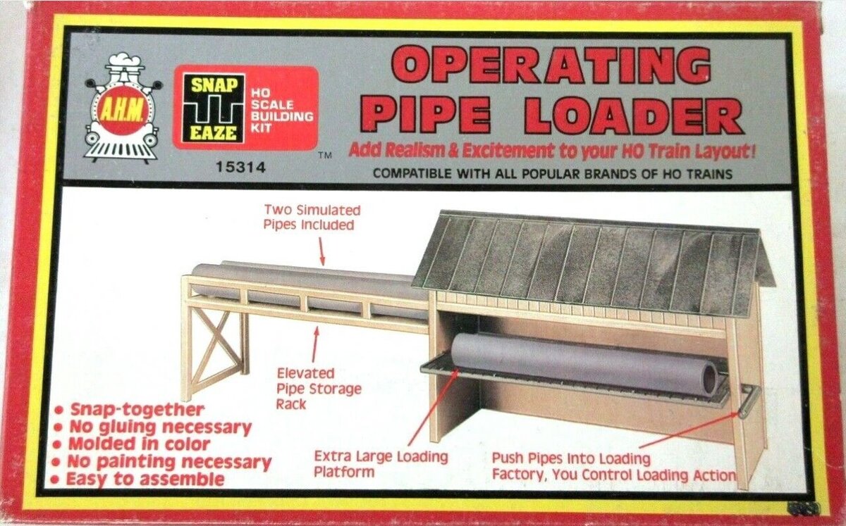 AHM 15314 HO Operating Pipe Loader Snap Eaze Kit – Trainz