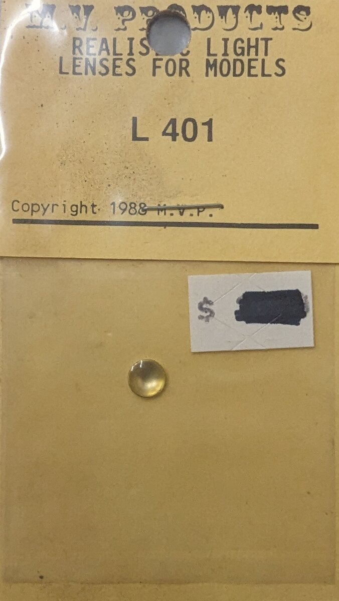 MV Products L401 HO Realistic Light Lenses for Models – Trainz