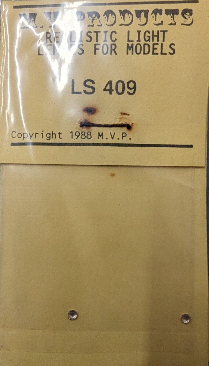 MV Products LS409 HO Realistic Light Lenses for Models – Trainz