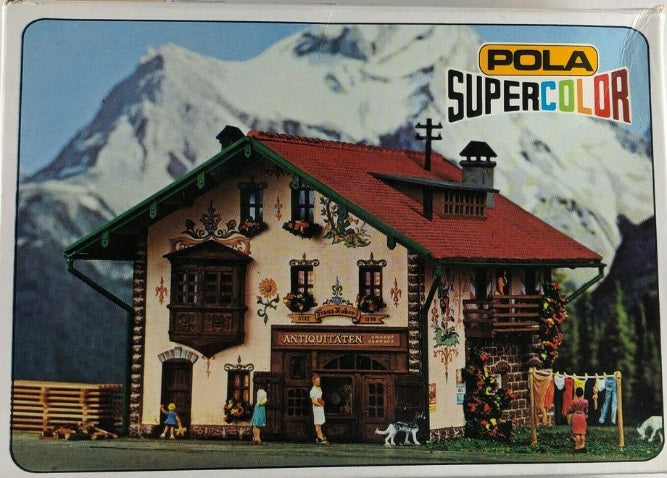 Pola 230 N Scale Antiquitaten Supercolor Building Kit – Trainz