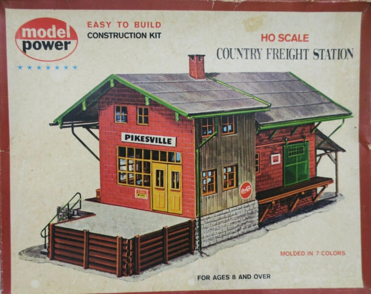Model Power 444 HO Pikesville Country Freight Station Building Kit – Trainz